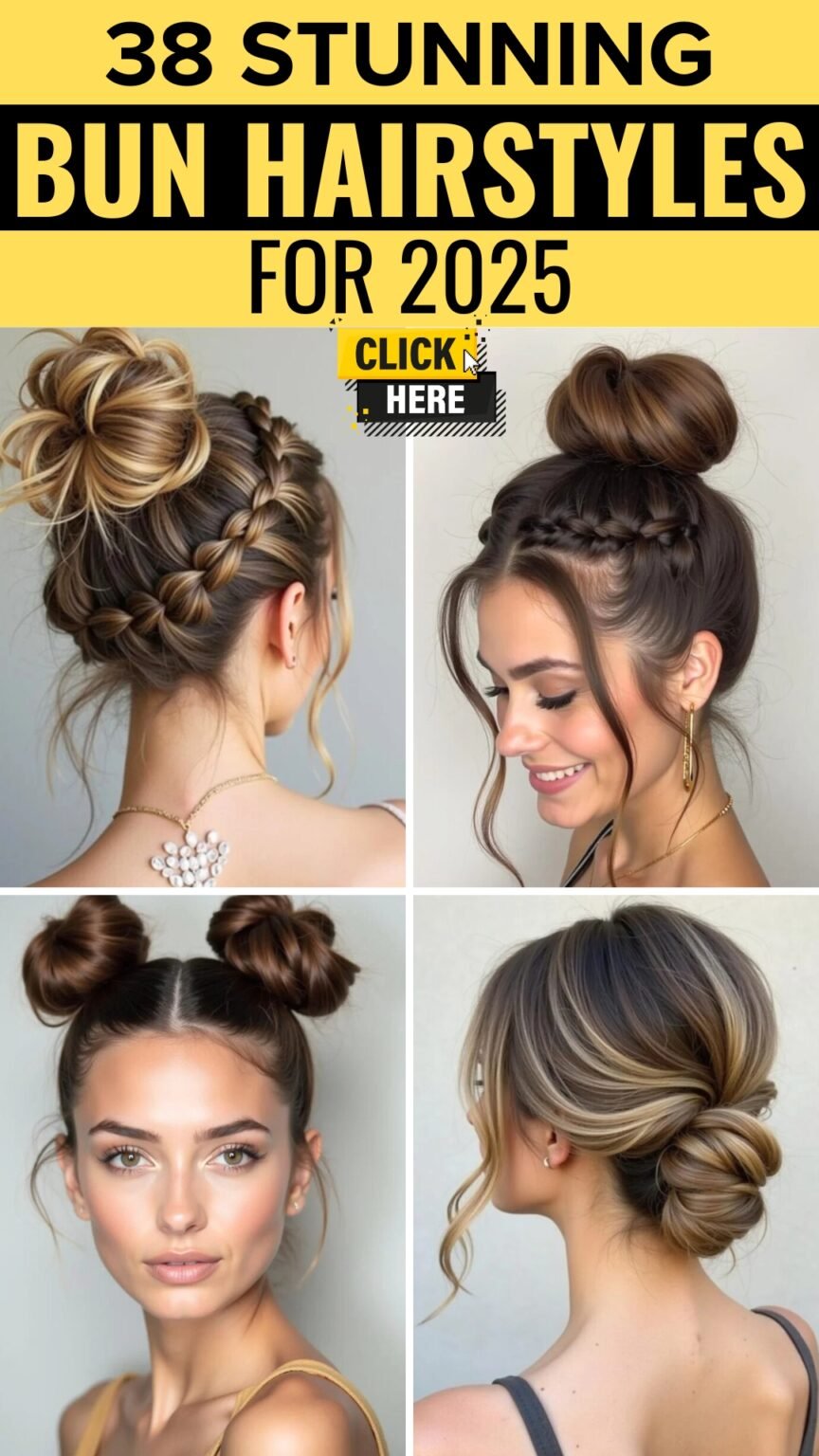 38 Bun Hairstyles Ideas 2025 – Fashion Trend Hacks