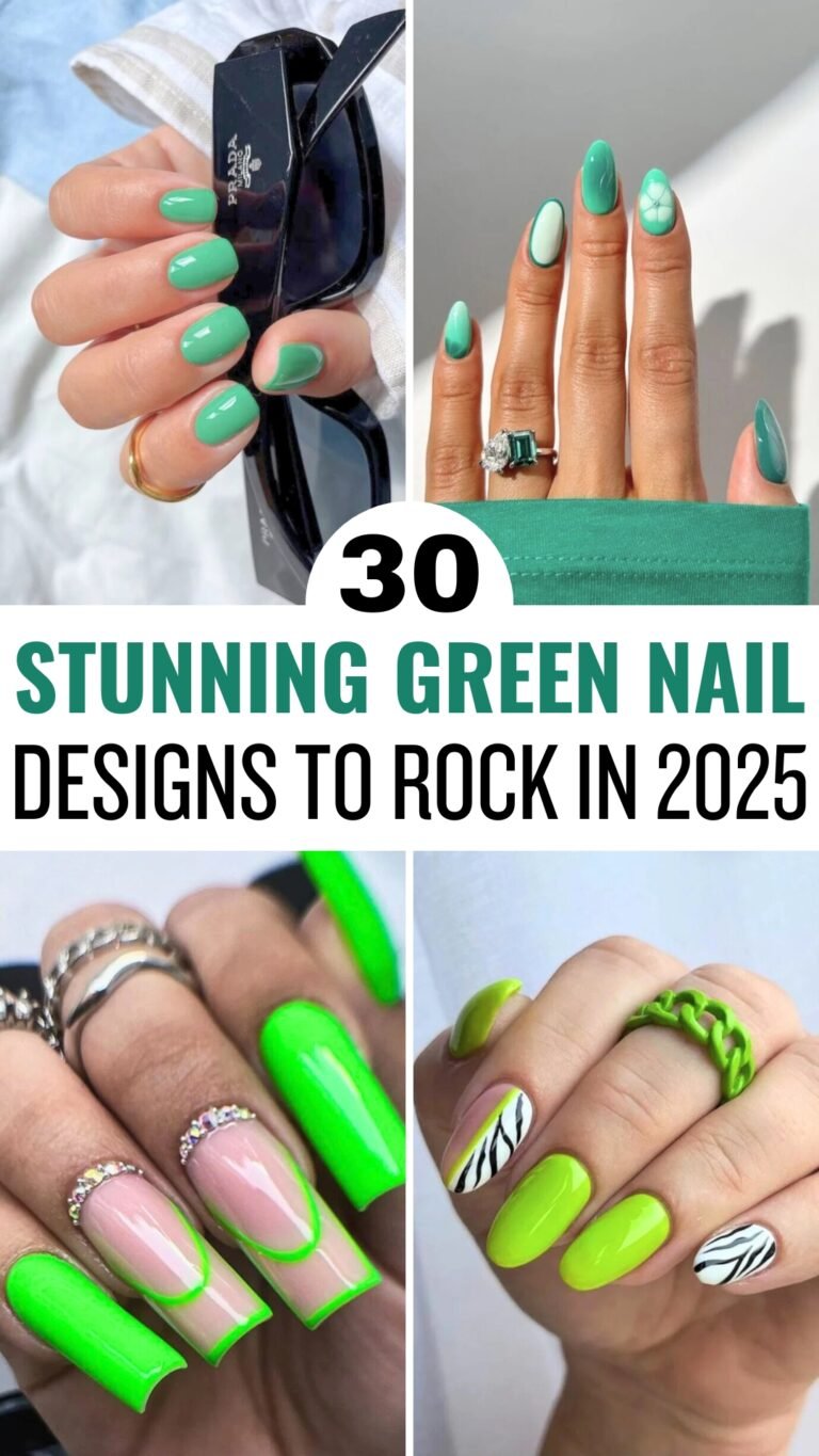 30 Stunning Green Nail Designs to Rock in 2025 – Fashion Trend Hacks