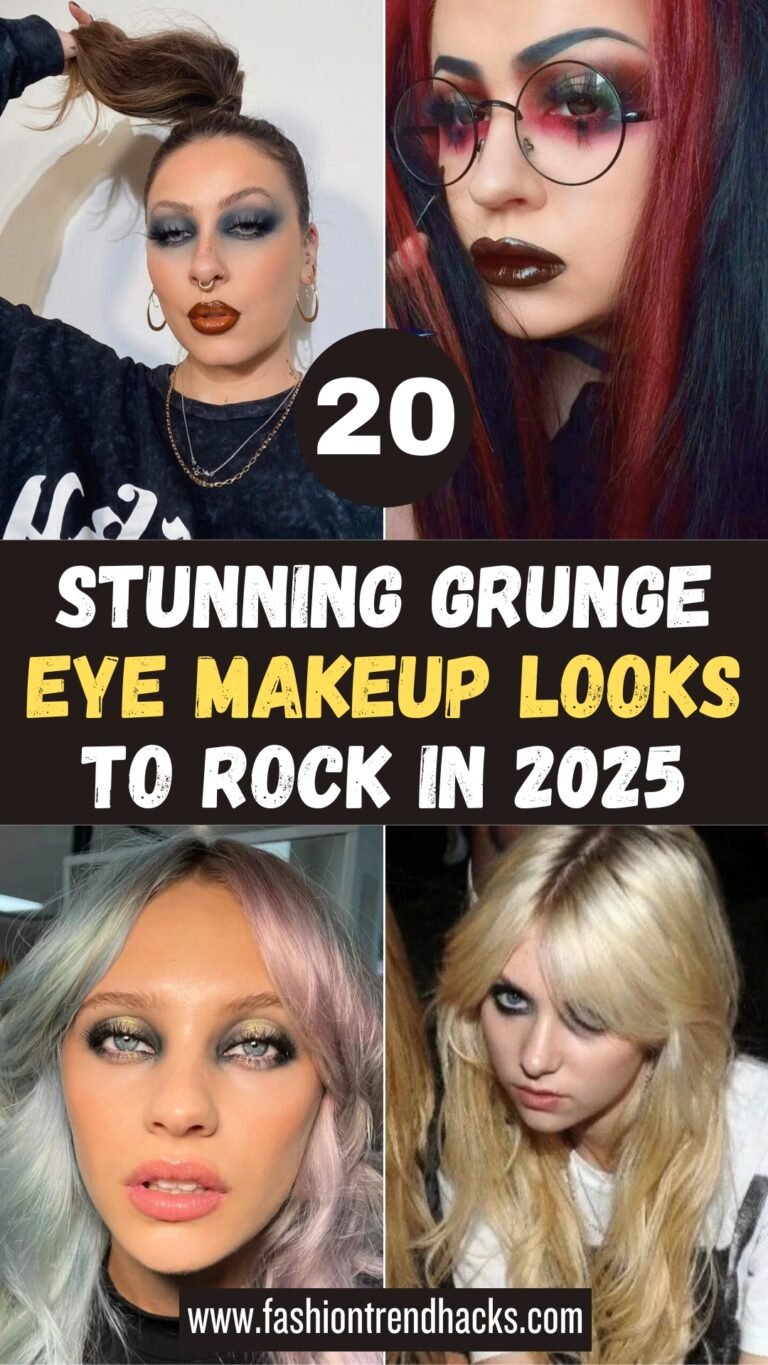 20 Grunge Eye Makeup Looks for 2025 – Fashion Trend Hacks