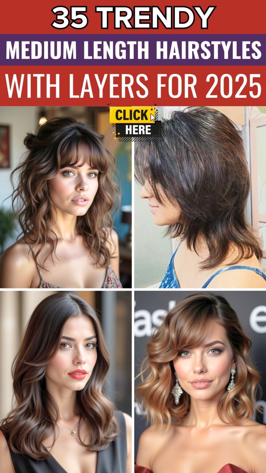 35 Medium Length Hairstyles with Layers 2025 – Fashion Trend Hacks