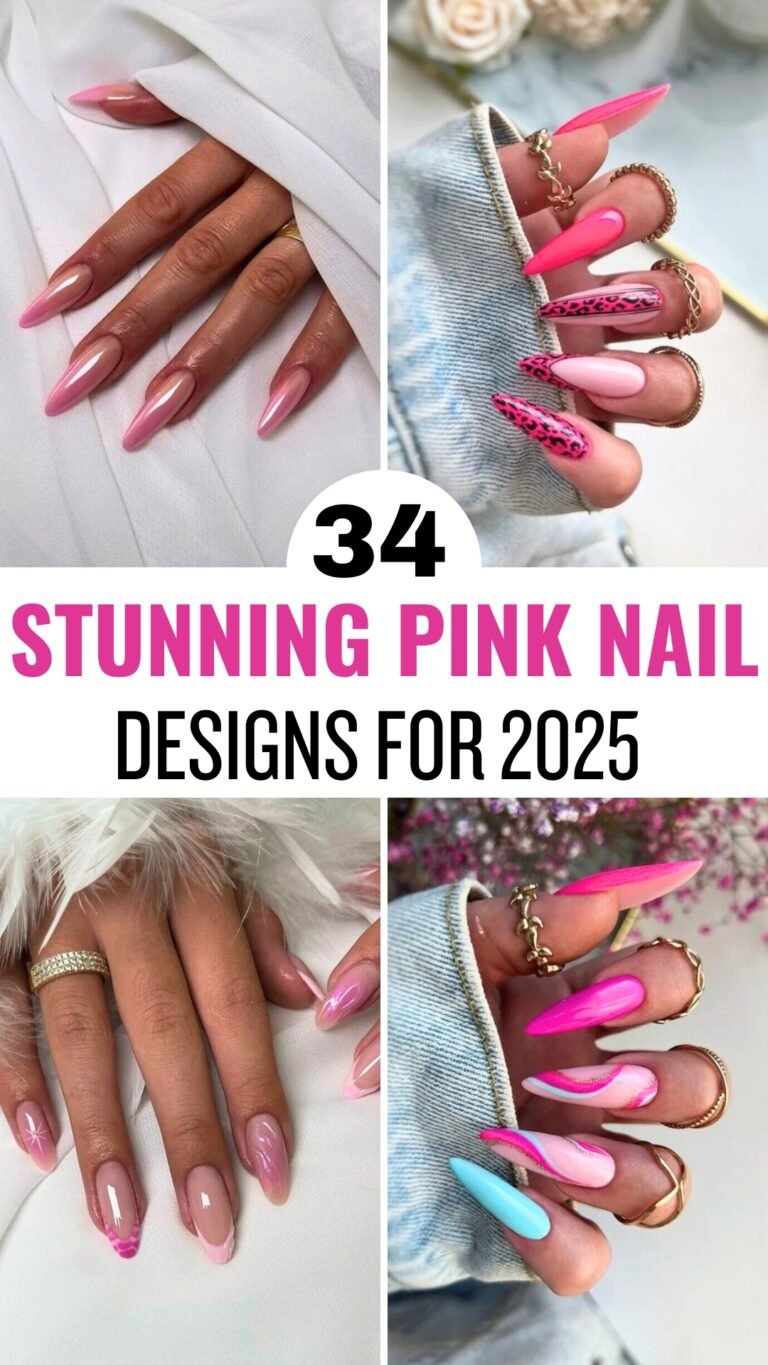 34 Pink Nails Designs Ideas for 2025 – Fashion Trend Hacks