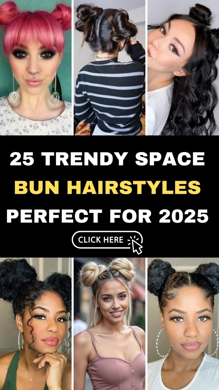 25 Space Bun Hairstyle Ideas for 2025 – Fashion Trend Hacks
