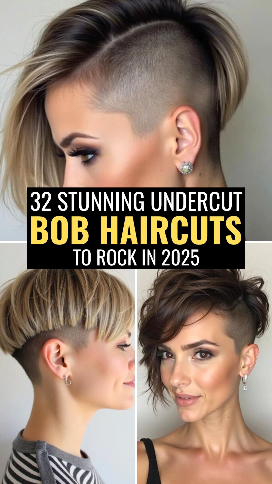 32 Undercut Bob Haircut Ideas 2025 – Fashion Trend Hacks