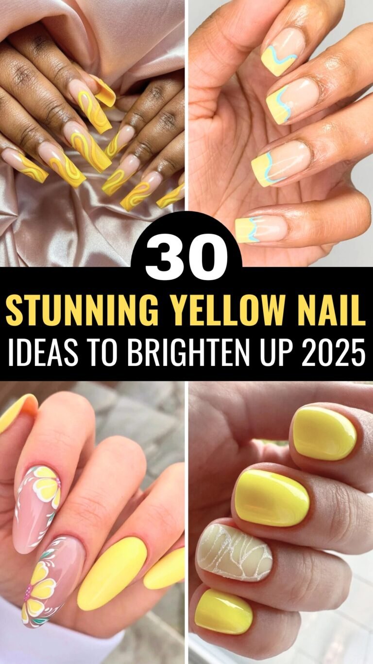 30 Yellow Nails Ideas for 2025 – Fashion Trend Hacks