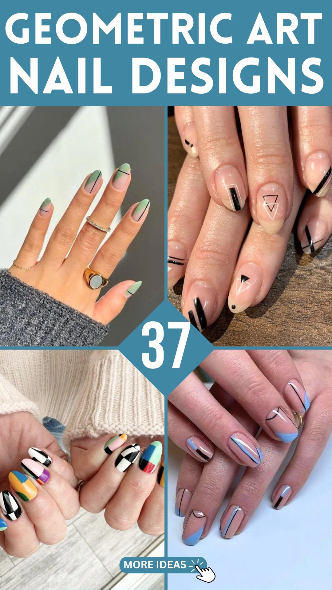 37 Geometric Nails Ideas 2024 – Fashion Trend Hacks