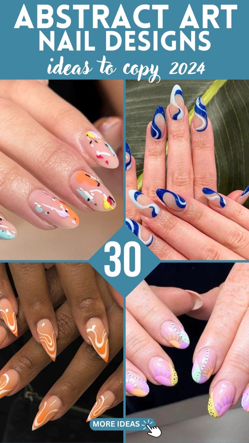 30 Abstract Nails Ideas 2024 – Fashion Trend Hacks