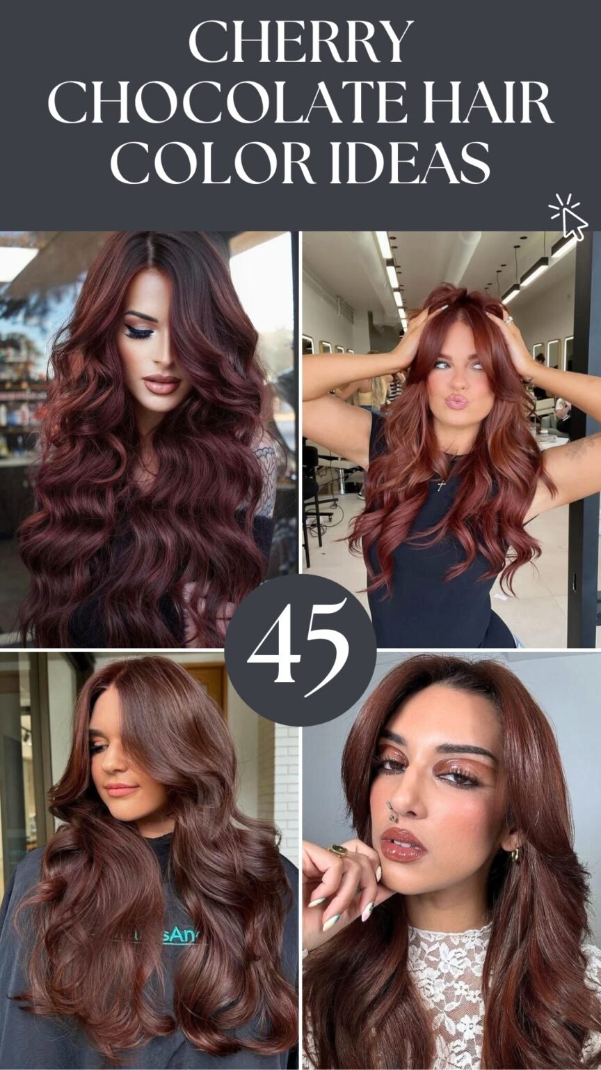 45 Cherry Chocolate Hair Color Ideas 2024 – Fashion Trend Hacks