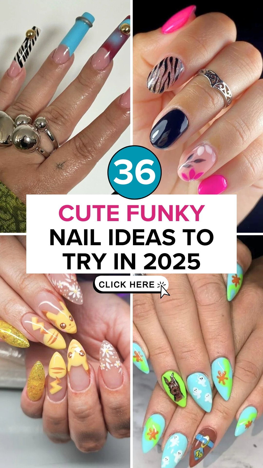 36 Cute Funky Nail Ideas to Try in 2025 – Fashion Trend Hacks
