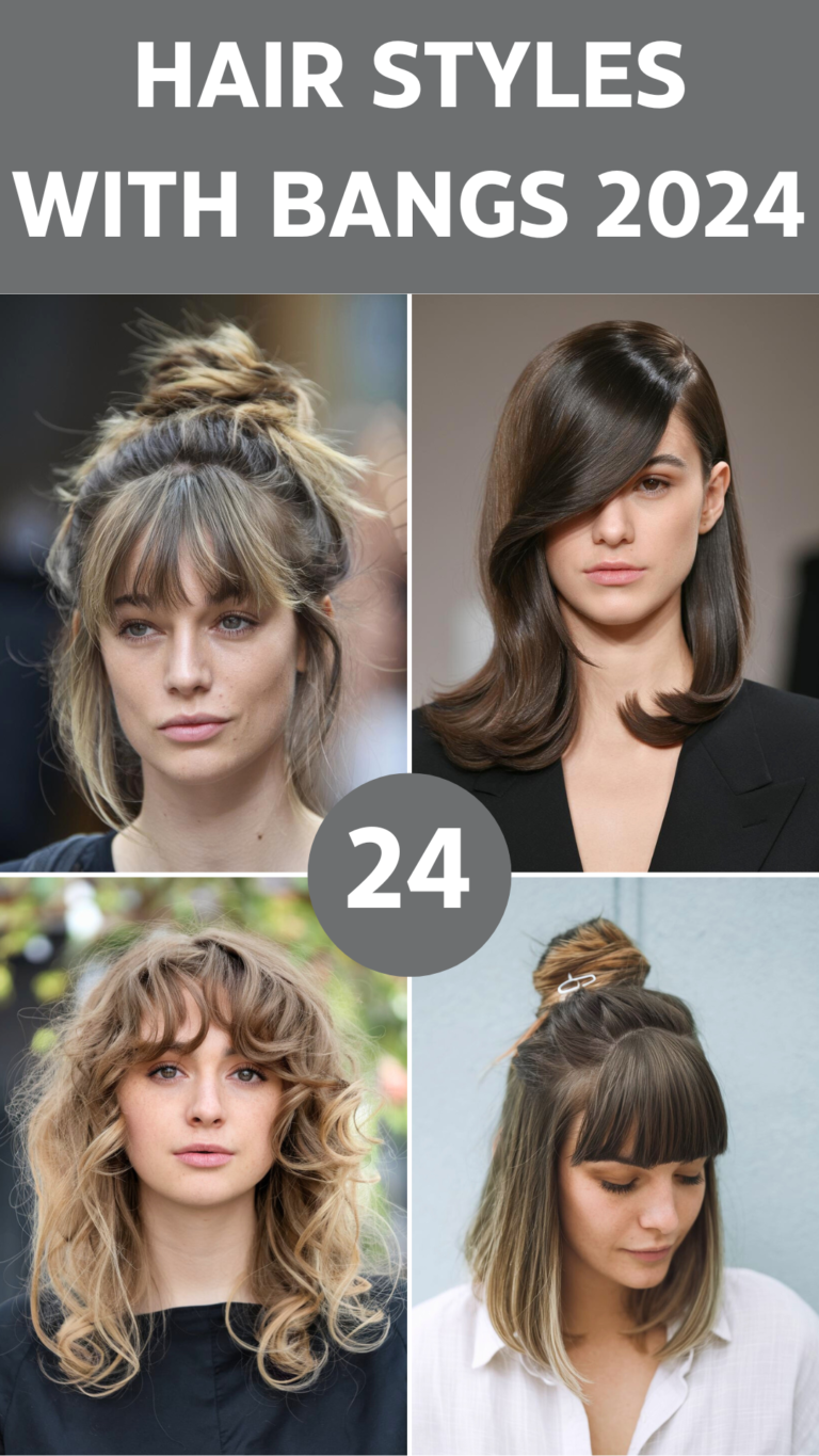 24 Hair Styles with Bangs 2024 – Fashion Trend Hacks