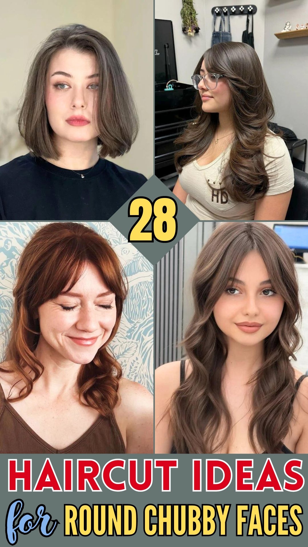 28 Haircuts for Round Chubby Faces for 2024 – Fashion Trend Hacks