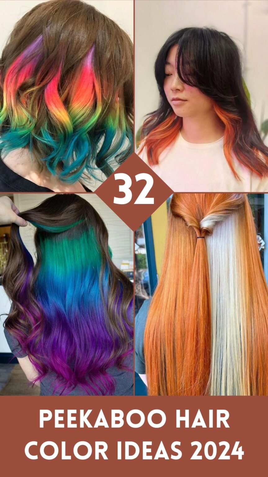 32 Peekaboo Hair Color Ideas 2024 – Fashion Trend Hacks