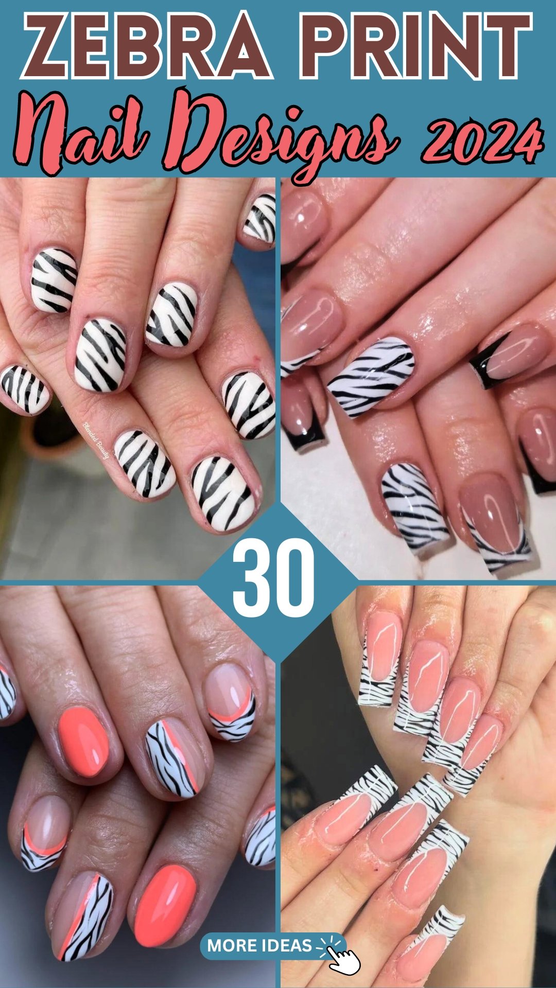 36 Zebra Print Nails Ideas 2024 – Fashion Trend Hacks