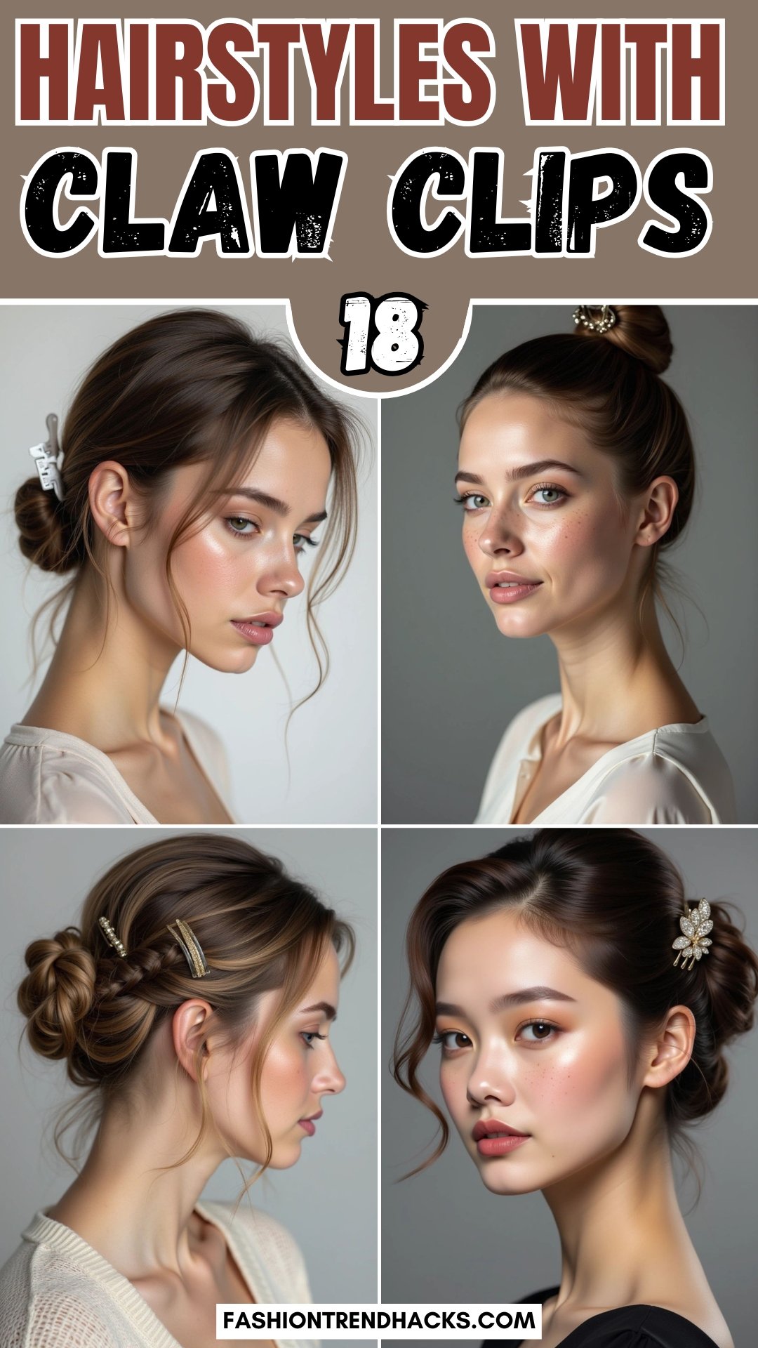 18 Hairstyles Using Claw Clips – Fashion Trend Hacks