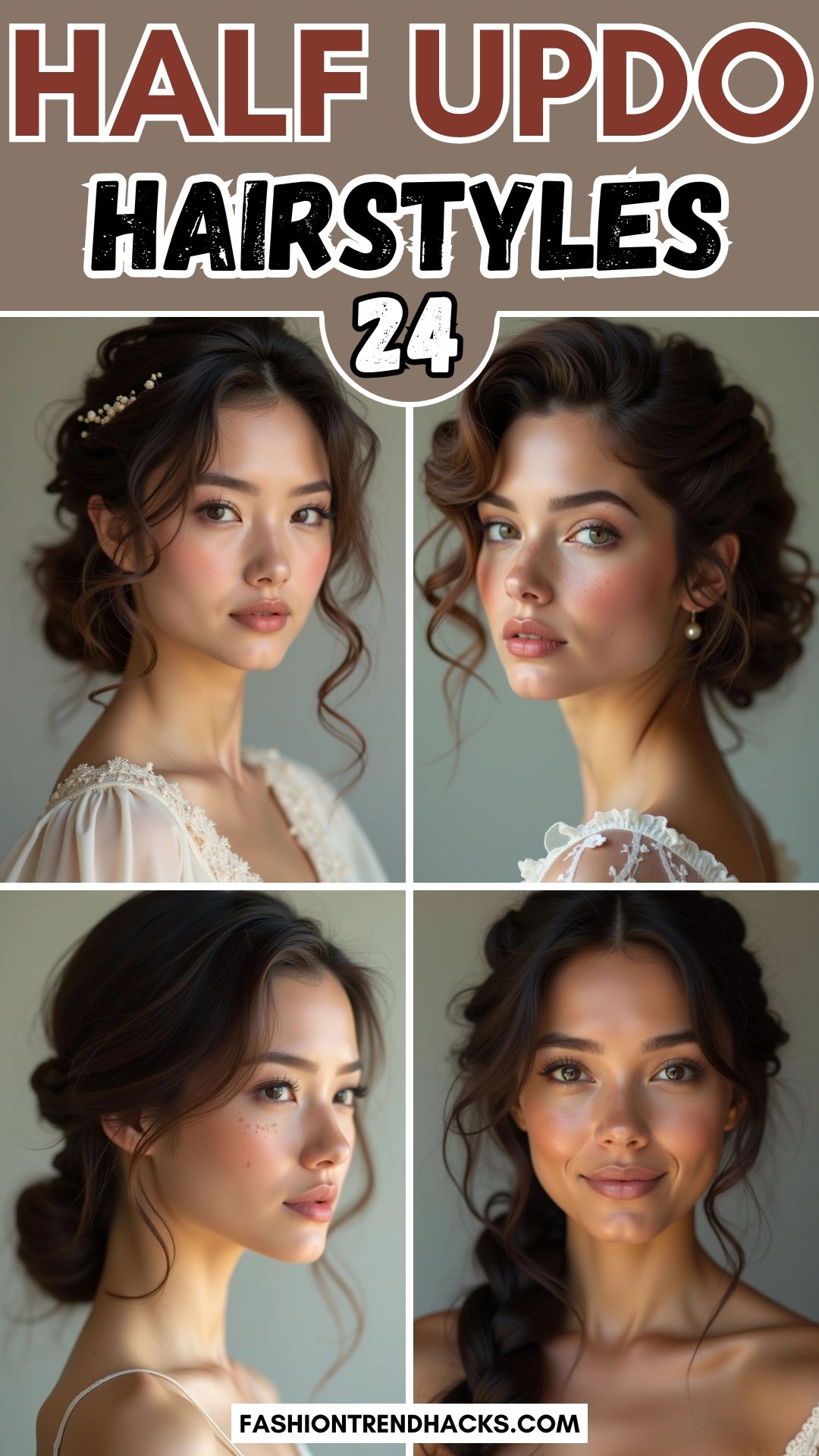 24 Half Updo Hairstyles Ideas 2024 – Fashion Trend Hacks