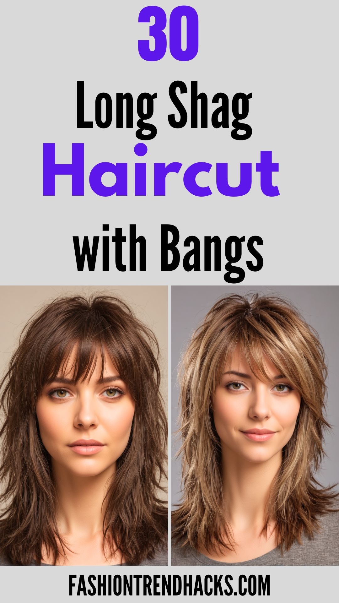 30 Long Shag Haircut with Bangs 2025 – Fashion Trend Hacks