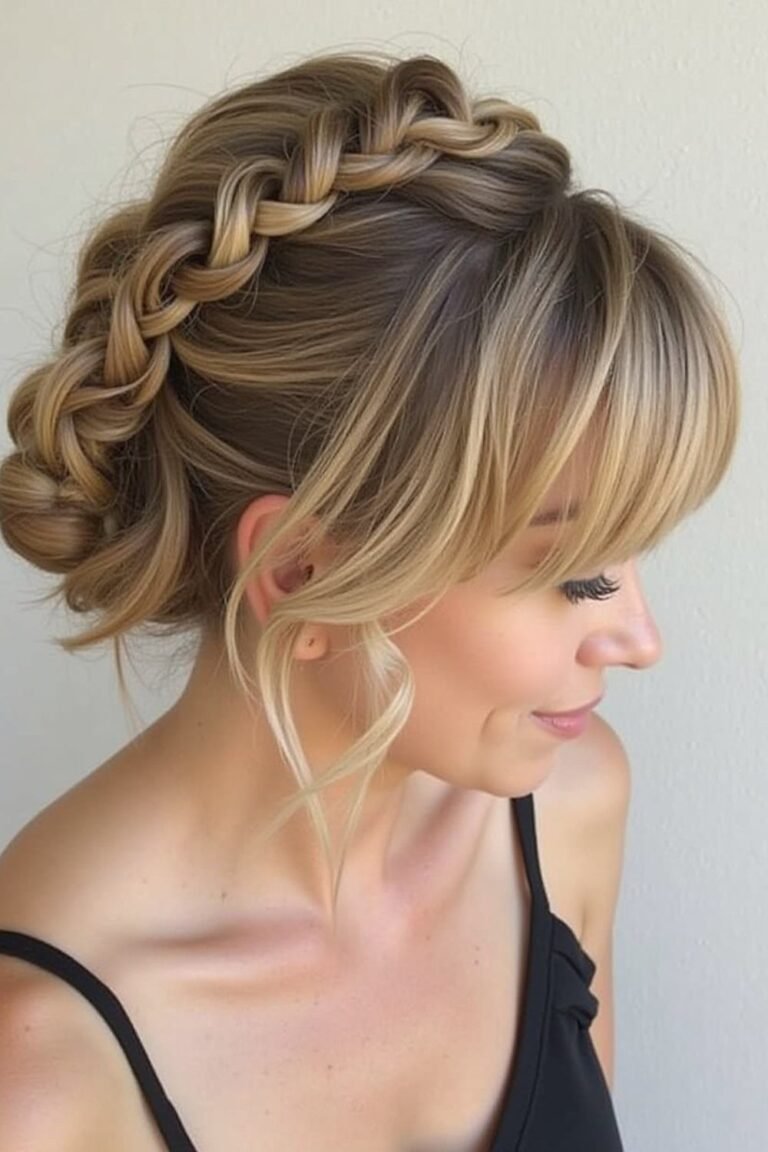 26 Elegant Bun with Bangs Hairstyle Ideas 2025 – Fashion Trend Hacks