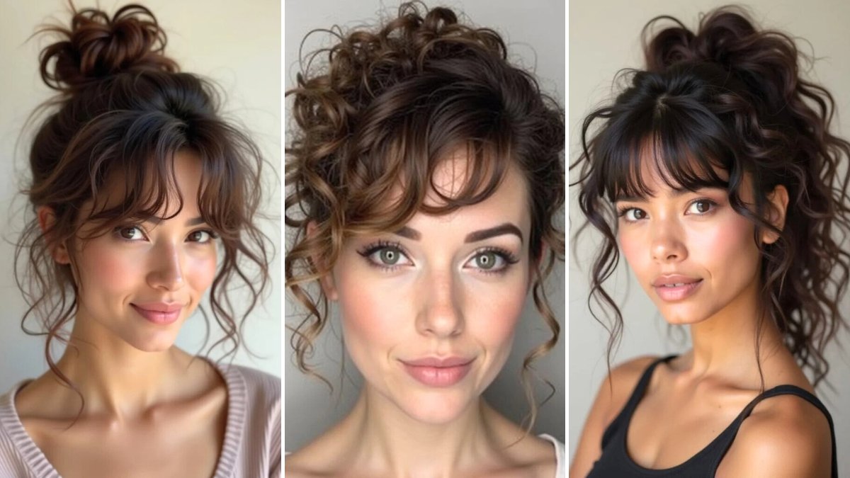 22 Stunning Updo Hairstyles with Bangs for 2025 – Fashion Trend Hacks