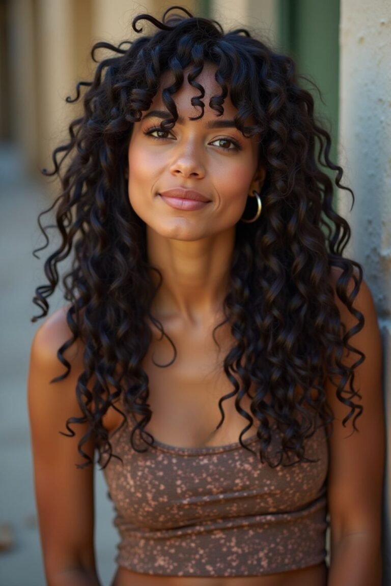 26 Charming Curly Hairstyles with Bangs Ideas 2025 – Fashion Trend Hacks