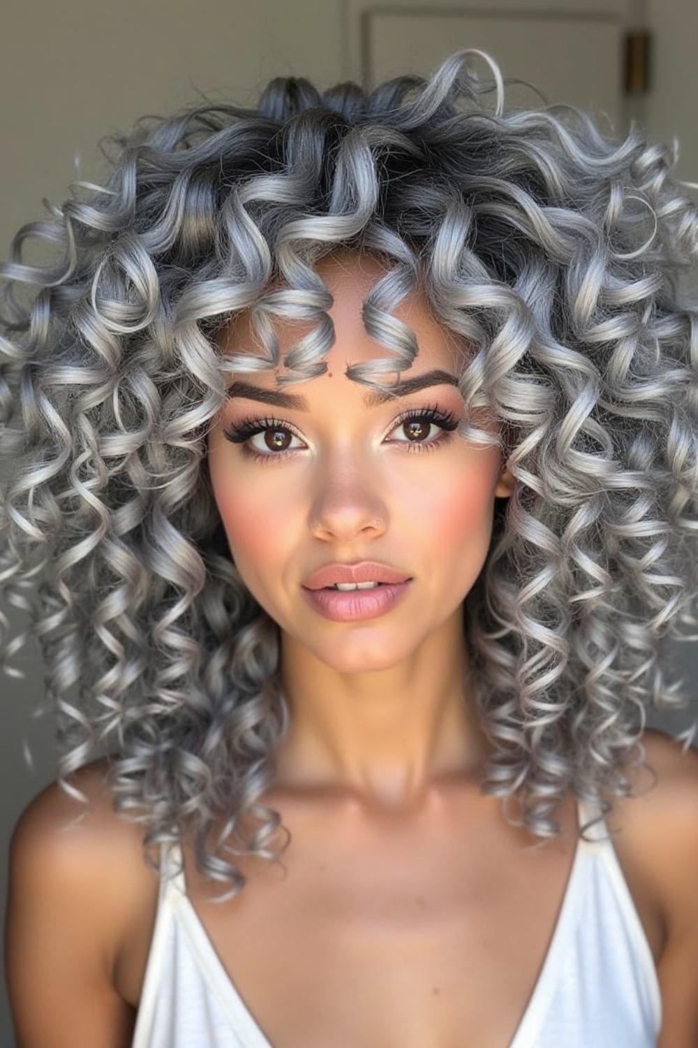 23 Grey Hairs with Bangs Hairstyle Ideas 2025 – Fashion Trend Hacks