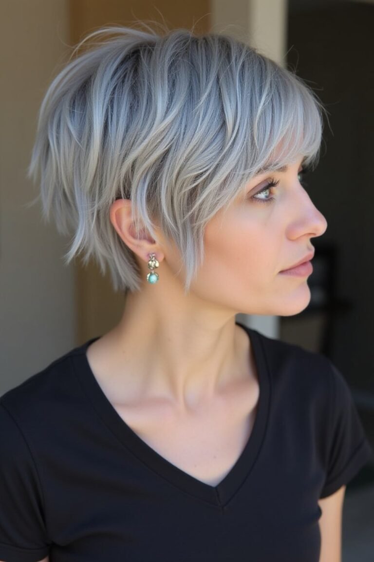 23 Grey Hairs with Bangs Hairstyle Ideas 2025 – Fashion Trend Hacks