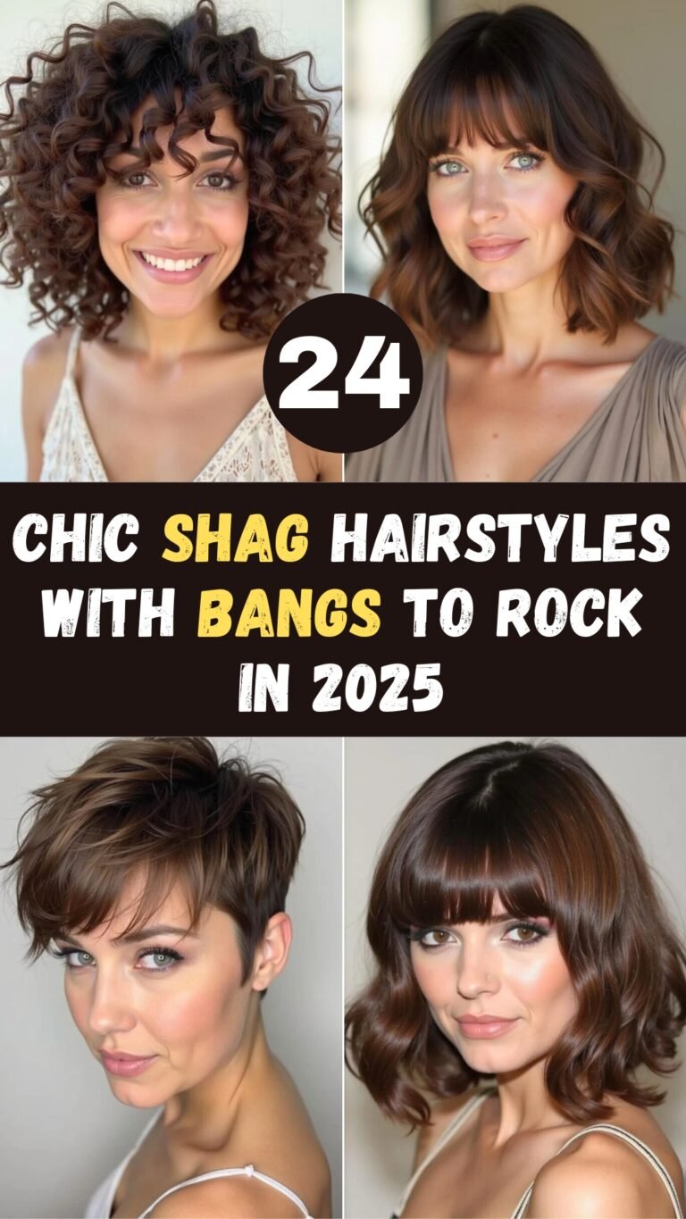 24 Chic Shag Hairstyles with Bangs Ideas 2025 – Fashion Trend Hacks