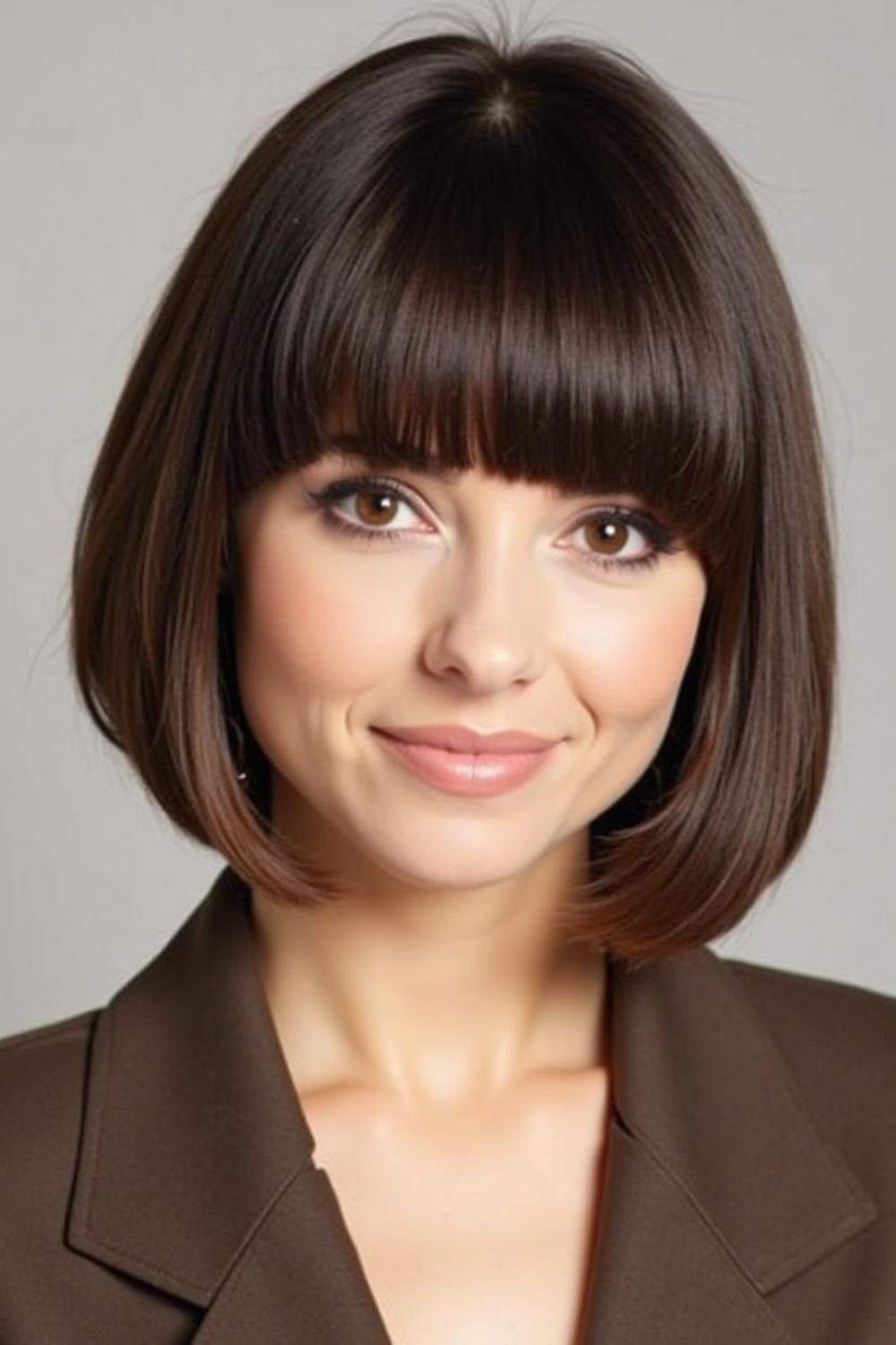 24 Short Hairstyles with Bangs For Round Faces for 2025 – Fashion Trend ...