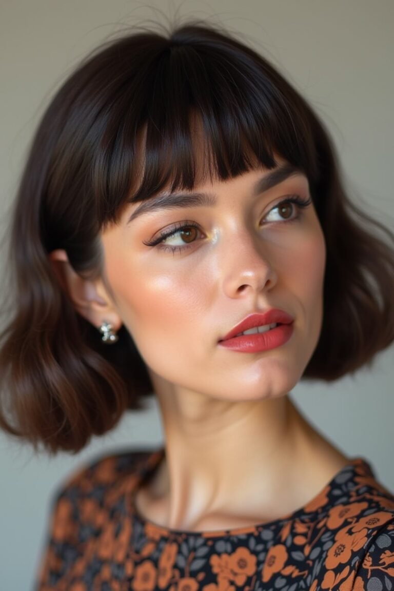 26 Elegant Side Part Bangs Hairstyle Ideas 2025 – Fashion Trend Hacks