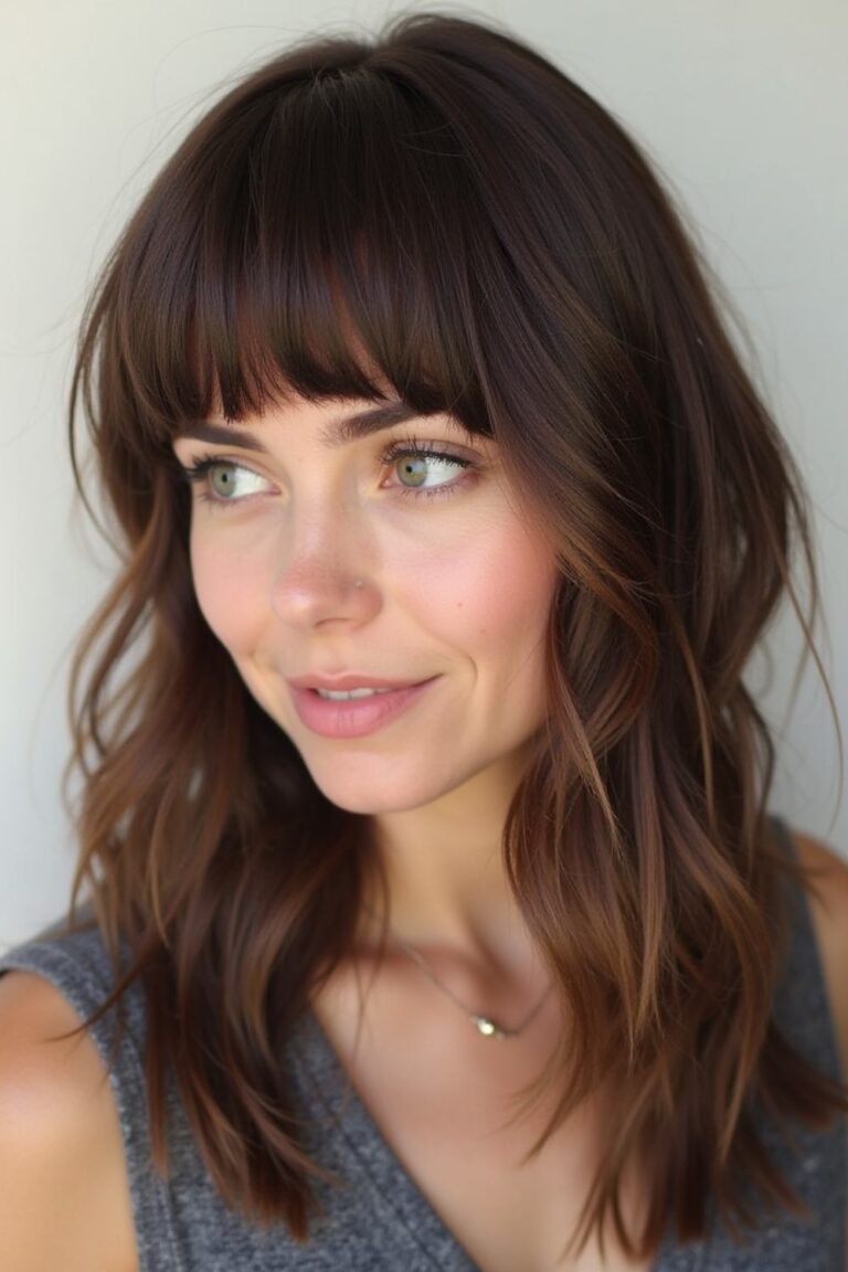 26 Elegant Side Part Bangs Hairstyle Ideas 2025 – Fashion Trend Hacks