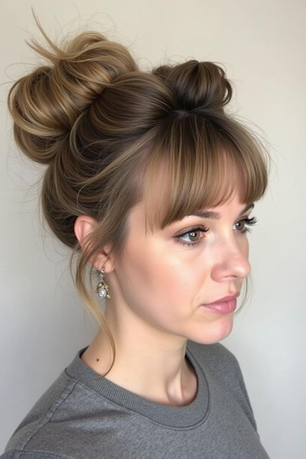 22 Stunning Updo Hairstyles with Bangs for 2025 – Fashion Trend Hacks