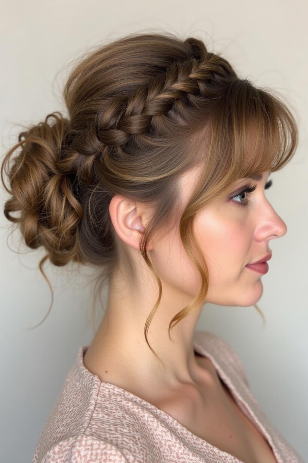 22 Stunning Updo Hairstyles with Bangs for 2025 – Fashion Trend Hacks