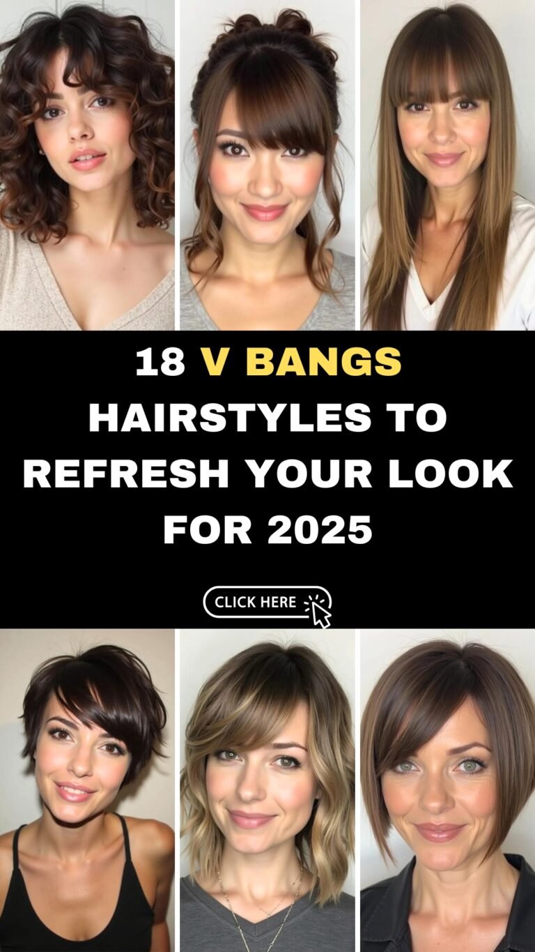 18 Stylish V Bangs Hairstyles to Refresh Your Look 2025 – Fashion Trend ...